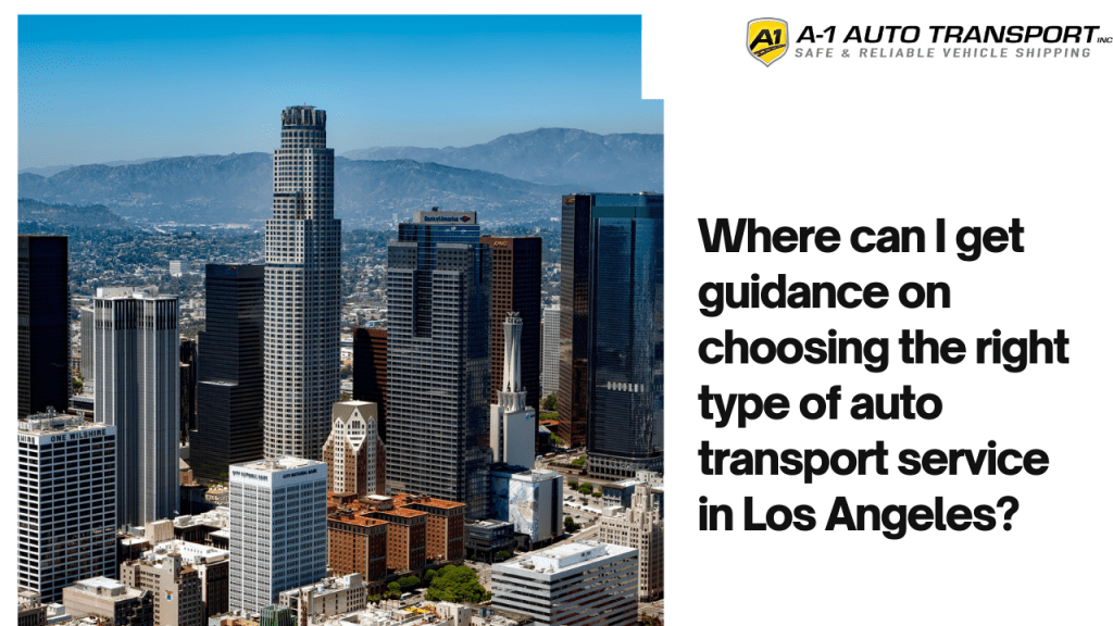 Where can I get guidance on choosing the right type of auto transport ...